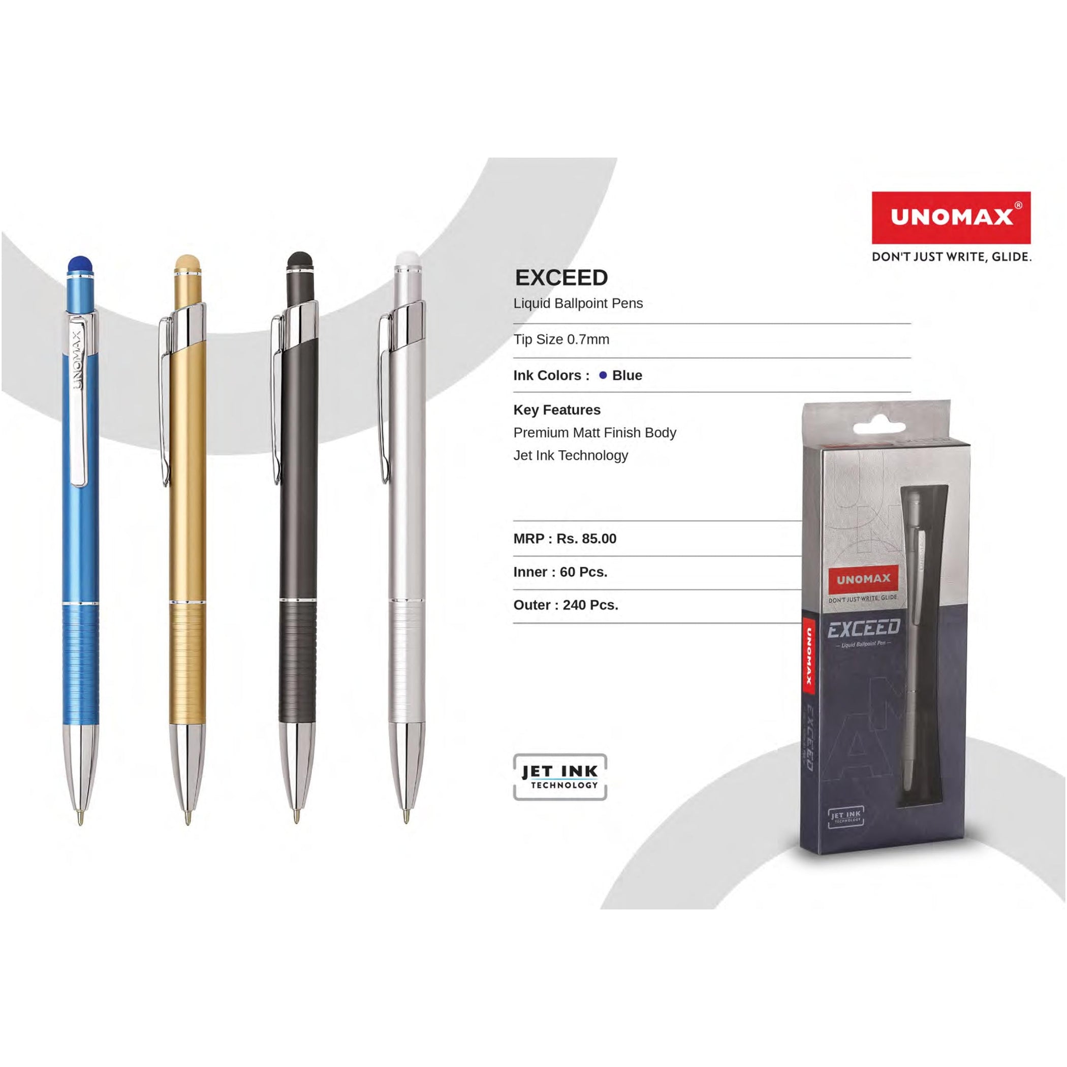 Unomax Exceed Liquid Ball Pens — Metro Corporate Concepts