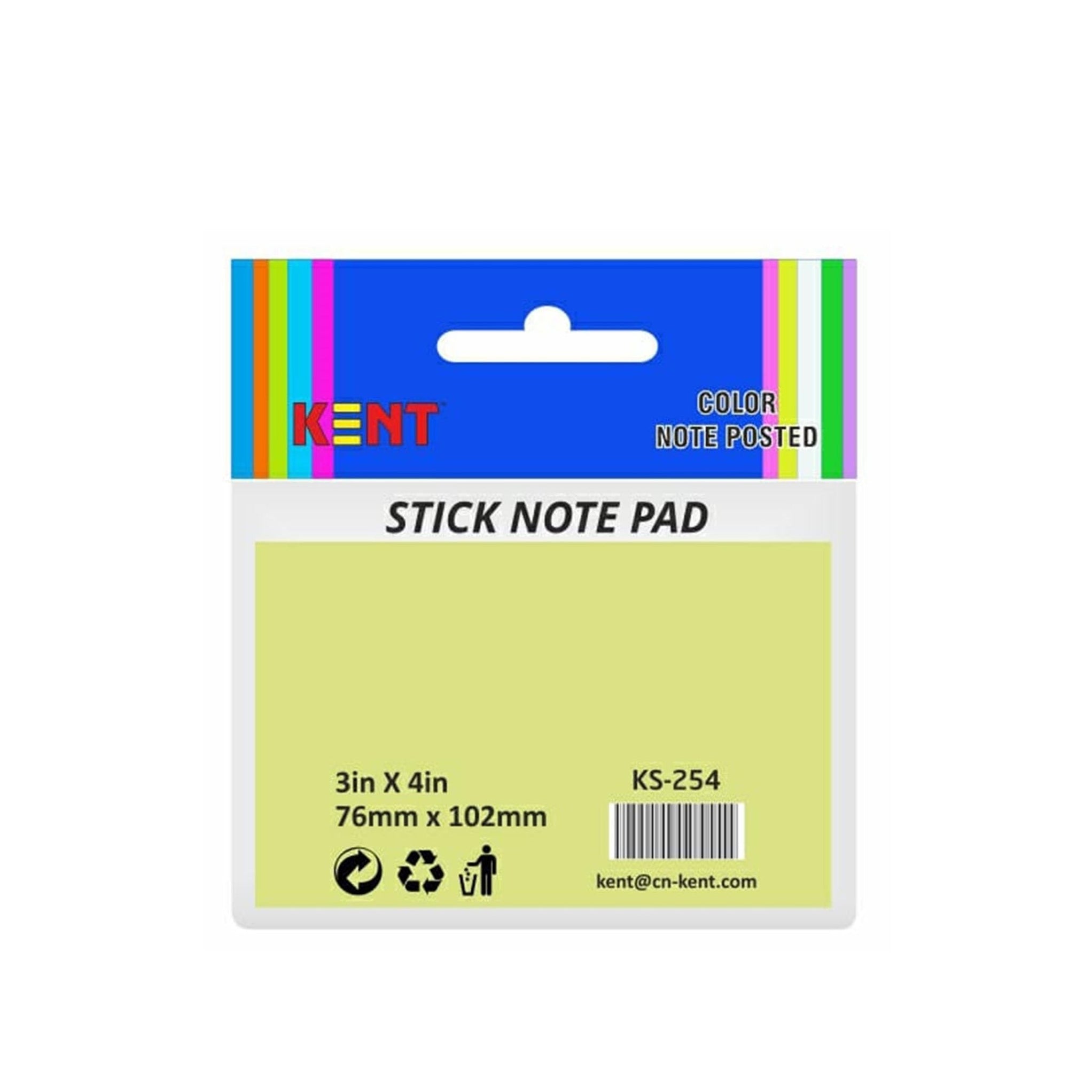 Kent Sticky note pad 3x4 - Pack of 12 — Metro Corporate Concepts